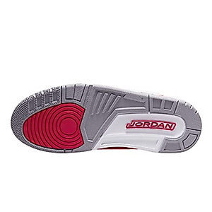 Nike Jordan Mens Air Jordan 3 CT8532 126 Cardinal, White/Light Curry-cardinal Red, Size 10.5