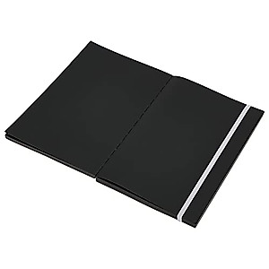 SoHo Urban Artist Brick Sketchbook Journals for Sketching, Drawing, Colored Pencils, Graphite, and More - Black 5.5"x8.5" (150 GSM, 80 Sheets) - 2 Pack