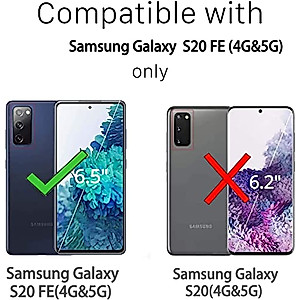 LeYi for Galaxy S20 FE 5G Phone Case, Samsung Galaxy S20 FE Case with [2X Tempered Glass Screen Protector], Full-Body Shockproof Soft Silicone Protective Phone Case for Samsung S20 FE, Violet