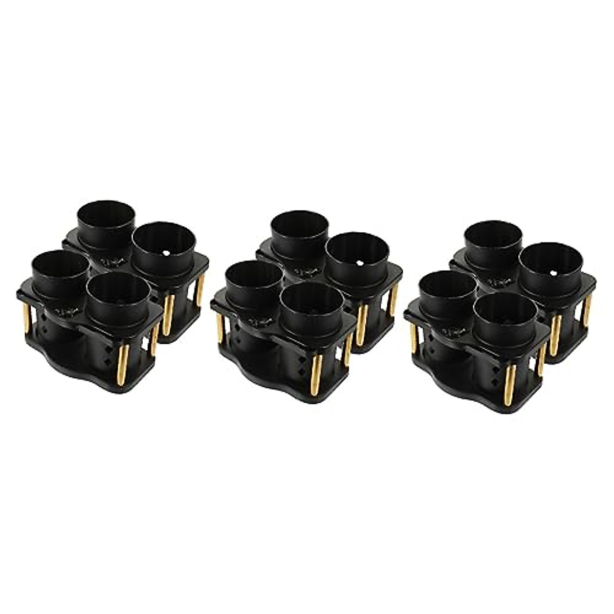 HEMOTON 6 pcs Silverware Kitchen Multi-function Steel Draining Flatware Chopstick Metal Double-grid Spoons Holder Fork Drain Chopsticks Tableware Utensil Stainless Crock Containers for