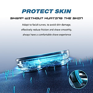 HQ8 Replacement Heads Compatible with Philips Norelco Aquatec Shavers, Razor Blades Suitable for Philips Aquatec Heads, HQ8 Heads (3-pc Pack)