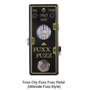 Tone City Fuxx Fuzz Octave Fuzz with toggle option. Mighty Mini!