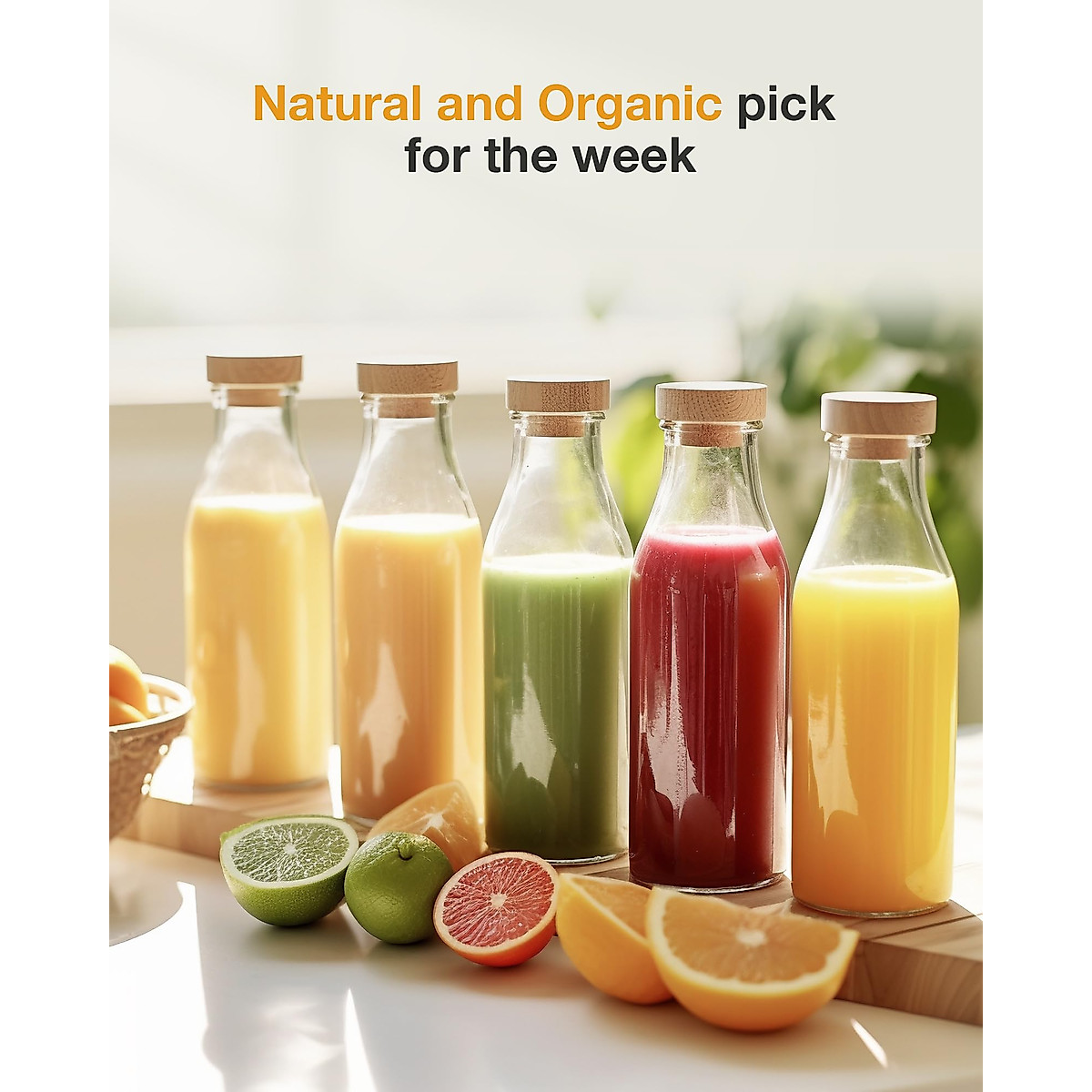 Cold Press Juicer, FEZEN Small Masticating Juicer for Fruits and Vegetables, Powerful Juice Extractor Machine with Compact Size and Space-Saving Feature, Very Easy to Clean (Updated)