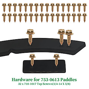 POSEAGLE 753-0613 Auger Rubber Spiral Kit with 731-1033 Sheave Plate MTD Replaces MTD 753-0613, MTD 753 0613, 731-0781a, 731-0780a for Cub Cadet 321, 410, 421, 521, SB-300, SB-350, SB-400 Snow Blowers