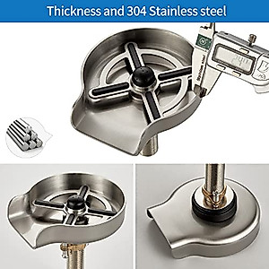 COLINCH Glass Rinser for Kitchen Sink, Stainless Steel Baby Bottle Washer, Cup Cleaner for Sink, Cup Washer for Bar - Brush Nickel