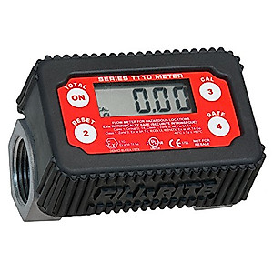 Fill-Rite TT10AB 2-35 GPM Inline Digital Turbine Fuel Meter,black/Red