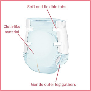 McKesson Super Briefs, Incontinence, Moderate Absorbency, Large, 18 Count, 4 Packs, 72 Total