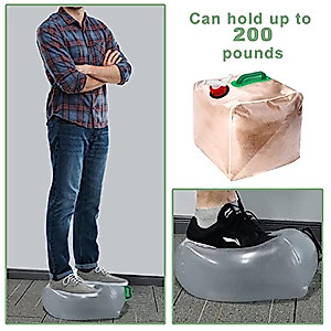 2 Pcs Swimming Pool Ladder Weights, Universal Pool Step SandBag, Plastic Fillable Anchor Bag for Swimming Entry Systems Fillable Portable (10.6 x 10.6 Inches)