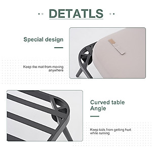 OC Orange-Casual Patio Footstool Ottoman,2-Piece Set Iron Footrest Ottoman with Premium Fabrics,Includes Thick Cushions, Seating for Living Room,Indoor, Outdoor, Garden