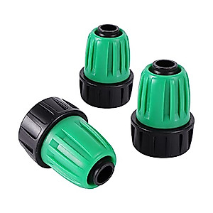FULAIERGD US Standard Faucet Adapter, 3/4 "Faucet to1/2" Drip Irrigation Tube,Convert 3/4" Female Hose Thread to 12mm ID 16mm OD Tubing (4Pcs 3/4"Faucet to1/2" Faucet Adapter)