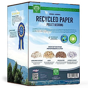 Small Pet Select- Small Animal Pelleted Paper Bedding for Rabbits, Guinea Pigs, and Other Small Animals, 20lb