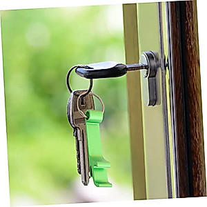 RORPOIR Bottle Opener Ring Keychain Beer Bottle Opener Bottle Opener Wedding Favors Beverage Opener Bottle Opener Keychain Key Chain Ring Keychain Wine Opener Metal Keychain Soda Aluminum