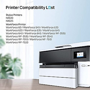 127 Ink Cartridge Remanufactured for Epson 127 XL T127XL to use with WF-3520 WF-3540 WF-7010 WF-7510 WF-7520 Printer (2 Black, 1 Cyan, 1 Magenta, 1 Yellow)