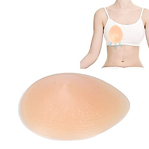 Silicone Breast Form, Mastectomy Prosthesis Self Adhesive Bra Enhancer Insert - Silicone, Round and Full Simulation Appearance, Good Elasticity and Softness (200g)