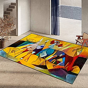 Area Rug Non-Slip Floor Mat Alternative reproductions of Famous Paintings by Picasso Applied Indoor Outdoor Living Room Kids Room Bedroom Carpet Runner Rug Home Decor Doormat Yoga Mat Patio Mat