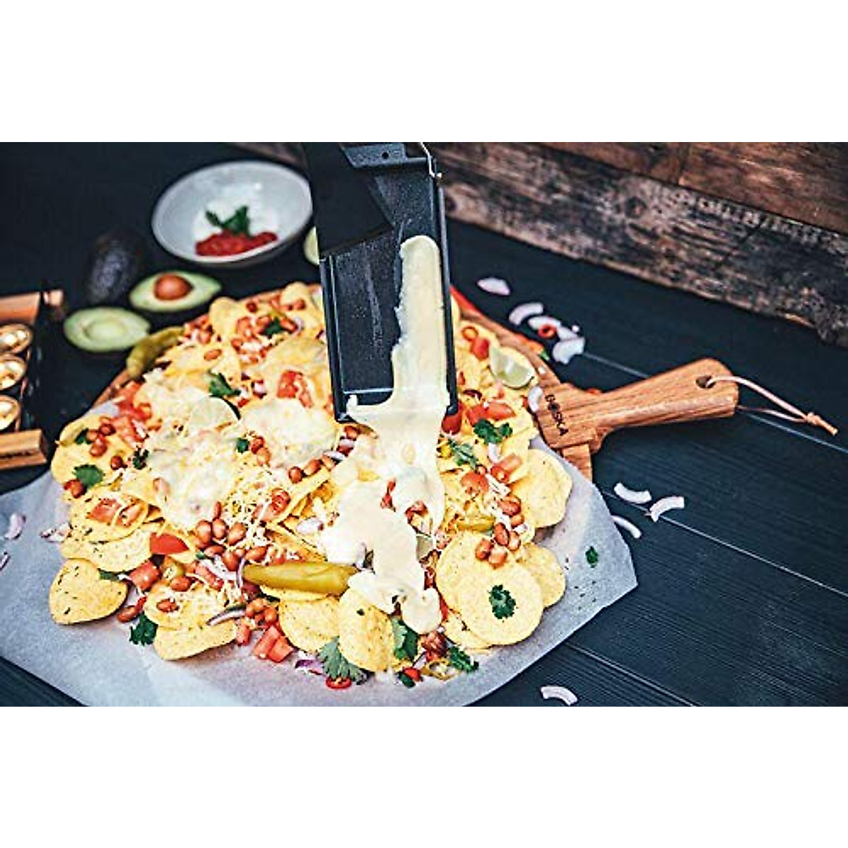 Boska Raclette Grilling Set - Partyclette To Go Set - Suitable for Cheese, Meat, Fish, and Vegetables - Portable Non-Stick - Dishwasher Safe Wedding Registry Items