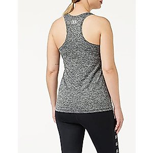 Under Armour Women's Tech Twist Tank Top , Black (001)/Metallic Silver , 3X