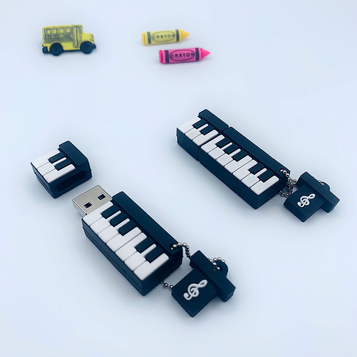 Cool USB Drive - USB Stick 16GB - Unique Flash Drive - Piano USB Flash Drive Students - Keyboard USB Flash Drive 16GB (16 GB, Keyboard)