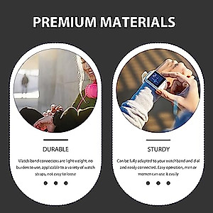 DAUZ Watch Band Connector Replacement Watch Band Connector 2 Pcs Easy Installation Metal Fine Workmanship 20mm Inner Diameter for Repair (Rose Gold)