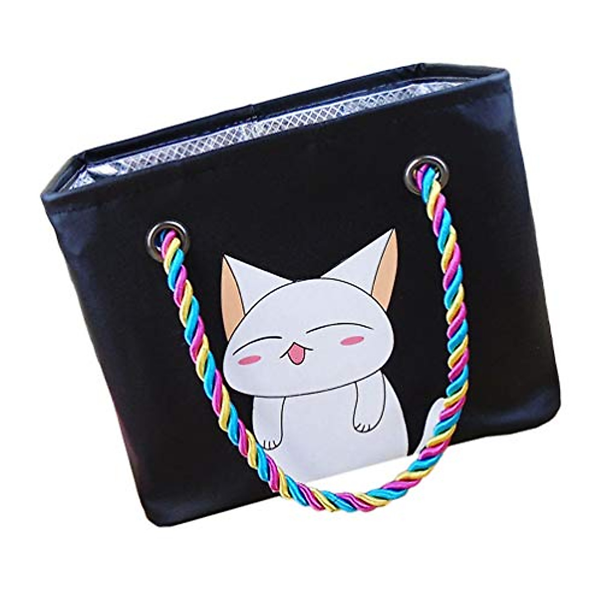 Cabilock Shower Caddy Bag Portable Bath Tote Toiletries Holder for Bathroom College Dorm Camp Gym Camping Black