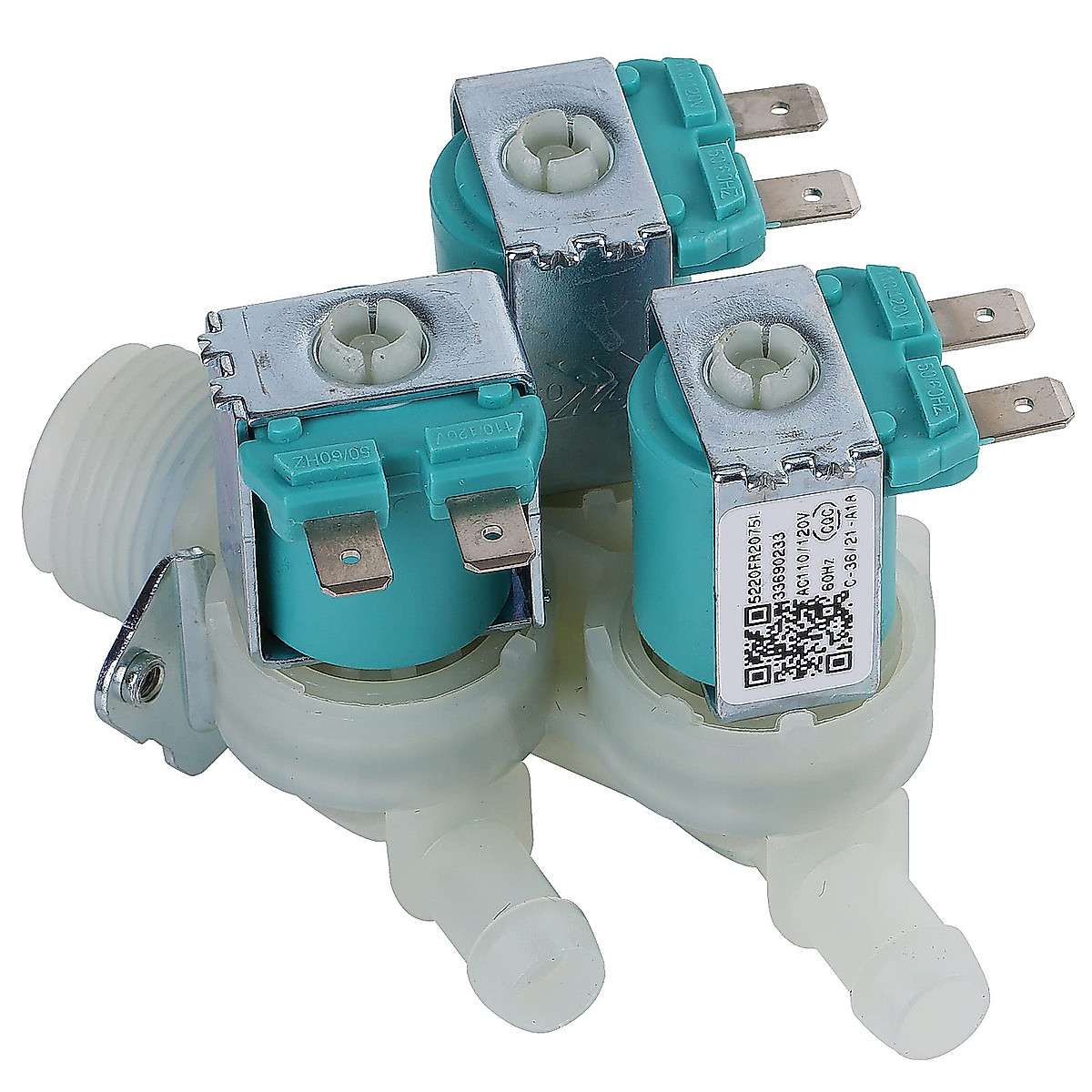 5220FR2075L Water Inlet Valve, tTSAVS Cold Water Inlet Valve Replacement for LG Kenmore Washing Machines, Replaces for 5221ER1003A AP5986564 5221ER1003C 5221ER1003D PS11728995 WM9000HWA and more.