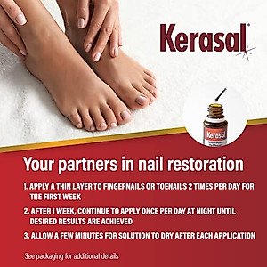 Kerasal Multi-Purpose Nail Repair, Nail Solution for Discolored and Damaged Nails, 0.43 fl oz