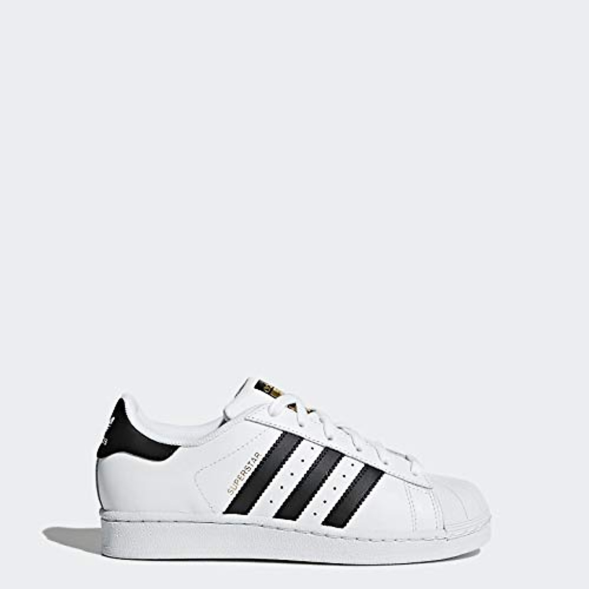 adidas Originals unisex child Superstar Sneaker, White/Core Black/Core White, 7 Big Kid US