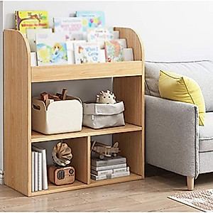 Bookcase Magazine Rack Newspaper Holder Multilayer Book Shelf Storage Rack Display Rack Freestanding Materials Home MUMUJIN (Size : 60X30X90CM)