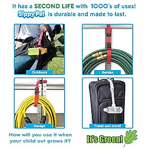 PBnJ Baby SippyPal Sippy Cup Holder Strap Leash Tether (Arrow Gray 2-Pack)