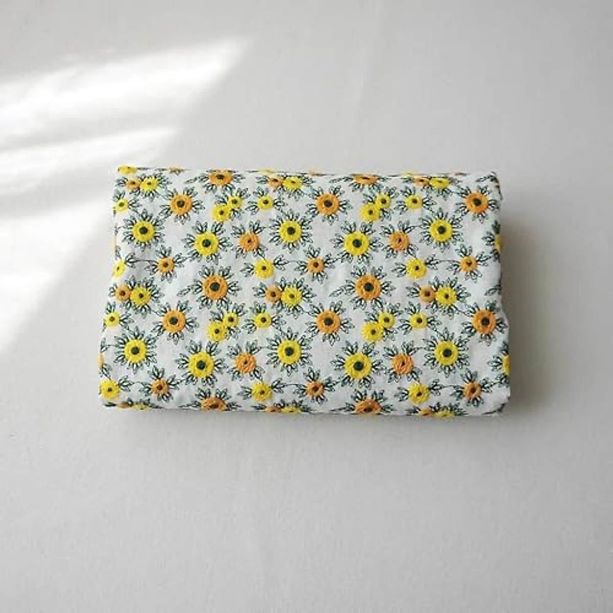 XMTXZYM 2 Meter Embroidery Cotton Linen Fabric DIY Handmade Clothes Sewing Fabric