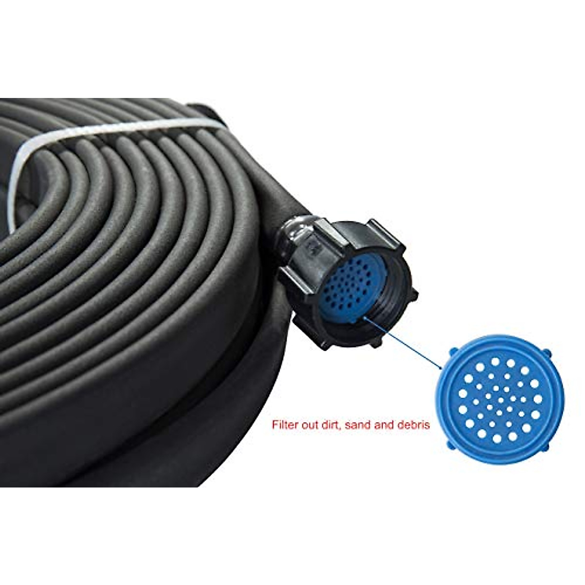 GREEN MOUNT 04070P Garden Soaker hose 1/2 inch 50 ft Heavy Duty for Flower Beds, Seedling