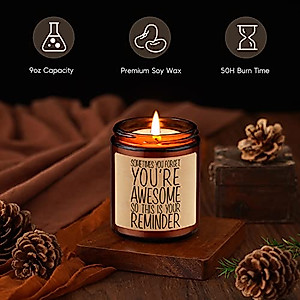 GSPY Vanilla Scented Candles - Thank You Gifts, Thankful Gifts for Women, Men - Employee Appreciation Gifts, Co-Worker Gift, Teacher Gifts - Birthday, Mothers Day Gifts for Mom, Friend, Nurse, Sister