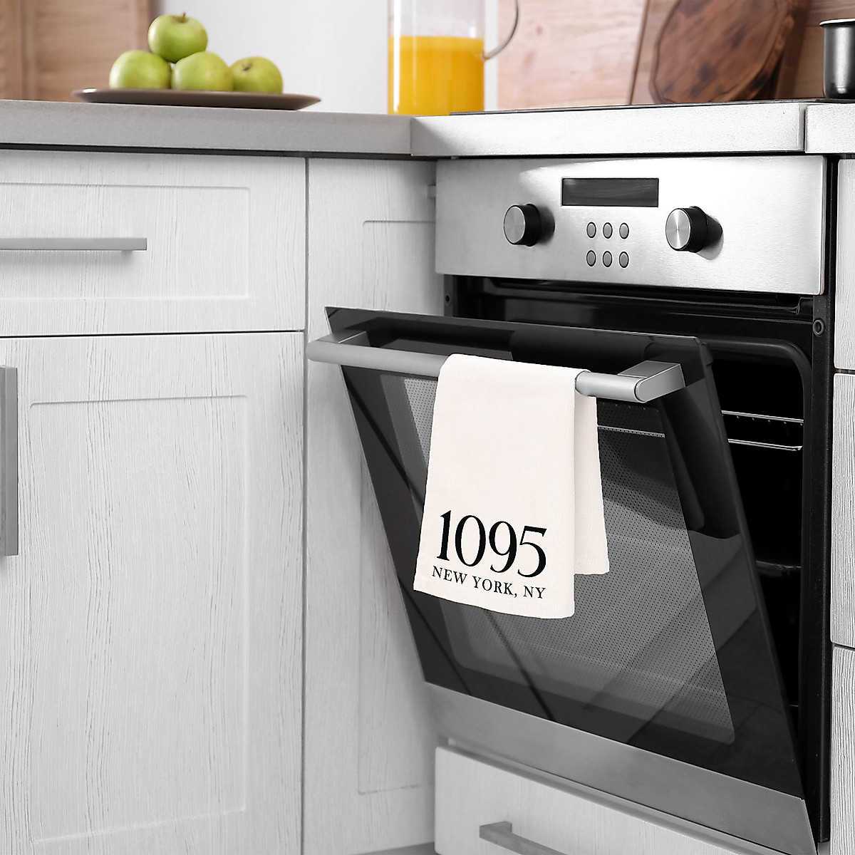 Zexpa Apparel Personalized Tea Towel Flour Sack Towels Customized Zip Code and Address Cloths