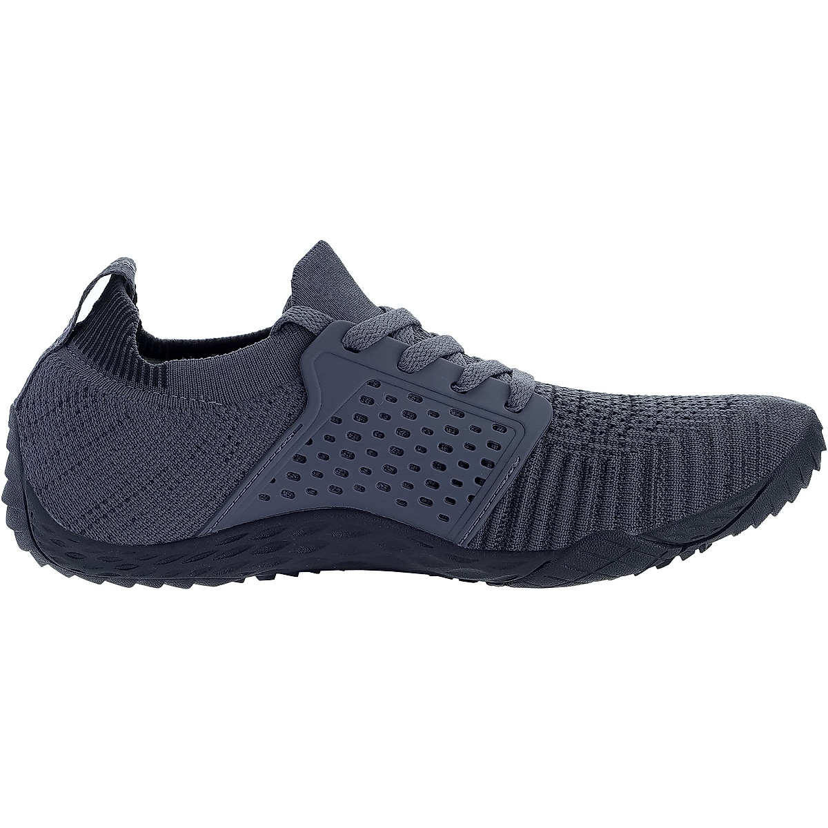WHITIN Men's Trail Running Shoes Minimalist Barefoot Wide Width Toe Box Size 8.5 Gym Workout Low Zero Drop Minimus Five Fingers Lifting Dark Grey 41