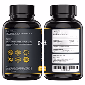 Nutrica Life Urinary Tract Infection Treatments D Mannose 1000mg Capsules - D-Mannose & Cranberry Pills with Hibiscus Extract - Strength Urinary Tract Health