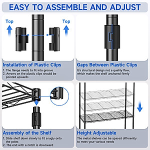 Over the Washer and Dryer Storage Shelf, Height Adjustable Laundry Room Organization Shelf, Clothes Drying Rack for Laundry Room Organization and Storage with Wire Basket, Hanging Rods and Side Hooks