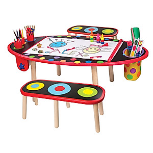 ALEX Toys Super Art Table with Paper Roll Kids Art Supplies