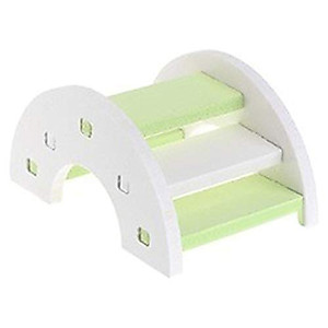 BESUFY Hamster Hedgehog Rainbow Arch Bridge Small Animal Play Ladder Climb Kit Pink