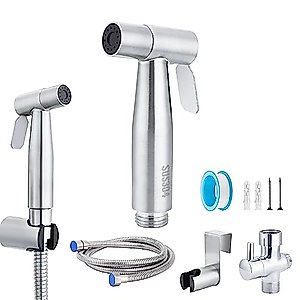 CJCXYJCY Toilet multi-function handheld toilet spray, bathroom diaper shower, spray, hose and accessories - handheld toilet sprinkler with adjustable water pressure control dual spray function
