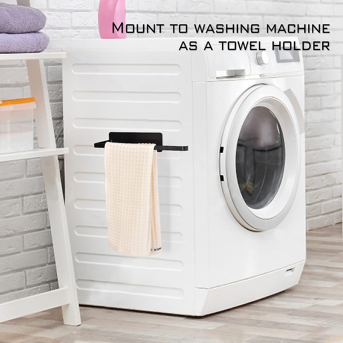 Magnetic Paper Towel Holder,Towel Bar for Refrigerator Grills Griddles RVs Tailgates, Carbon Steel with Rust-Resistant Finish,12”(L) x 3”(H),Fit Most US Paper Roll