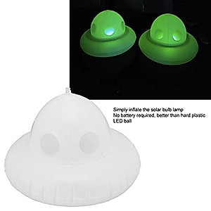 Hyuduo Floating Pool Ball Light Colorful Solar Energy Auto Charging No Battery Required IP68 Waterproof Weatherproof Remote Control Premium PVC Swimming Pool,Garden Decoration,etc