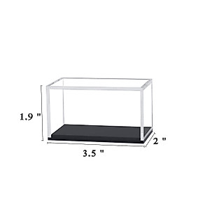 2 Pack Clear Acrylic Hot Wheels Display Case Hotwheels Matchbox 1/64 Scale Toy Model Cars Display Case UV Protect Storage Collectors