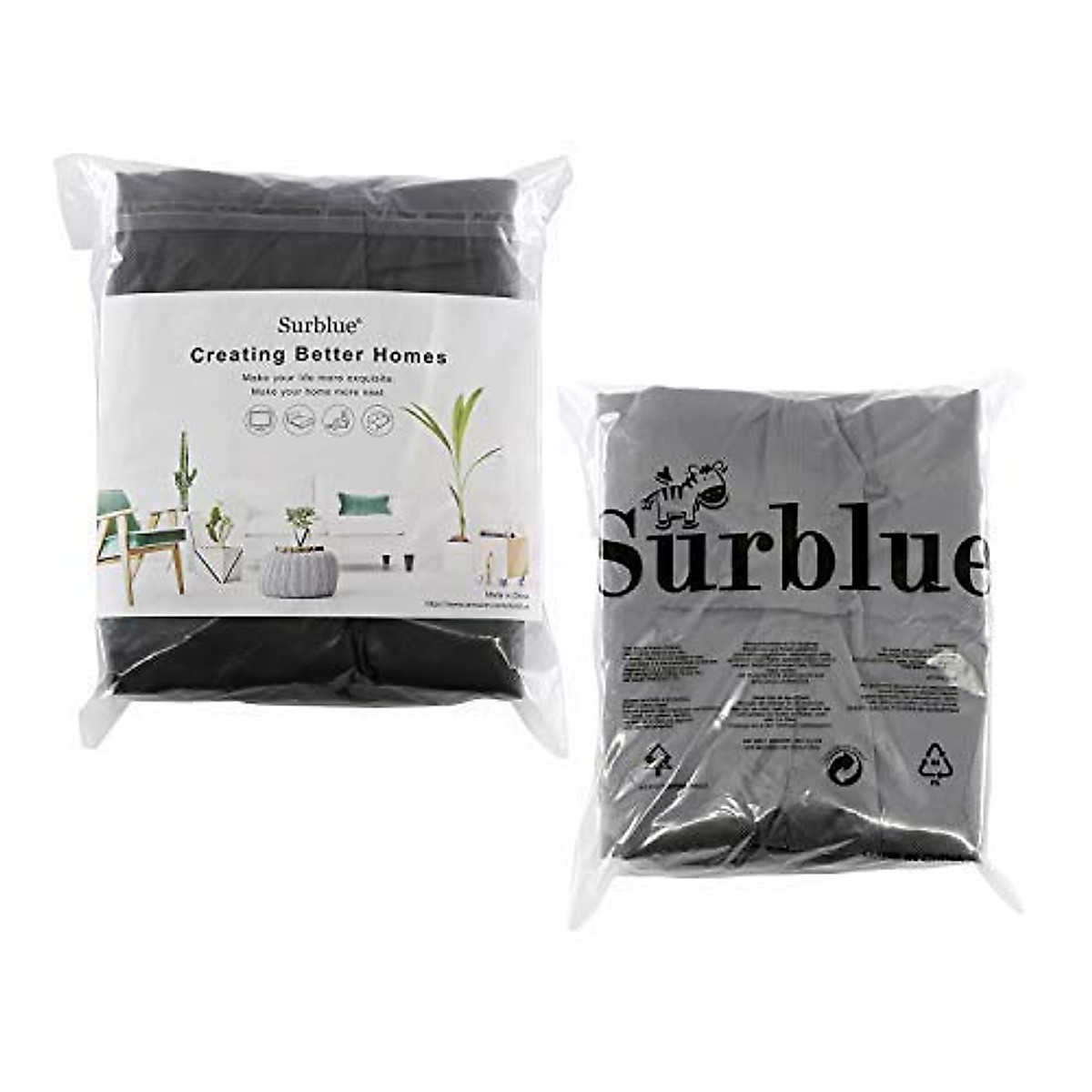 Surblue Under Bed Shoe Storage Organizer Underbed Shoes Closet Storage Solution 2 Metal zippers and 3 Handles with Clear Cover for Men's and Women's Shoes Fits 24 Pairs of Shoes， Set of 2, Grey