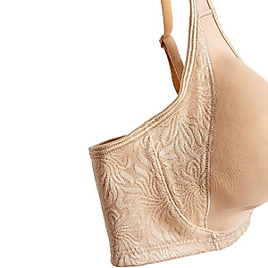 PLAYTEX Womens 18 Hour Side & Back Smoothing Wireless Bra, Cool Comfort Wire-free Single Or 2-pack Bras, Nude, 38DDD US