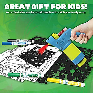 Crayola Mini Marker Sprayer, Marker Airbrush Kit, Gift for Kids, 7, 8, 9, 10