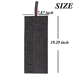 PACMAXI Pencil Holder Organizer 8 Slot, Felt Pencils Storage Organizer for Travel Drawing, Pencil Storage Case, Best Gift for boy, Boyfriend, student, kids. (No Pencil Included