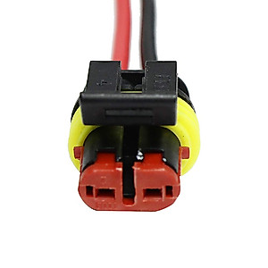 HUIQIAODS 5Kit 2 Pin Way 18 AWG Car Waterproof Connector Plug Wire 1.5mm Series Terminal Connector-5 Pack (5 Kit 2 Pin)