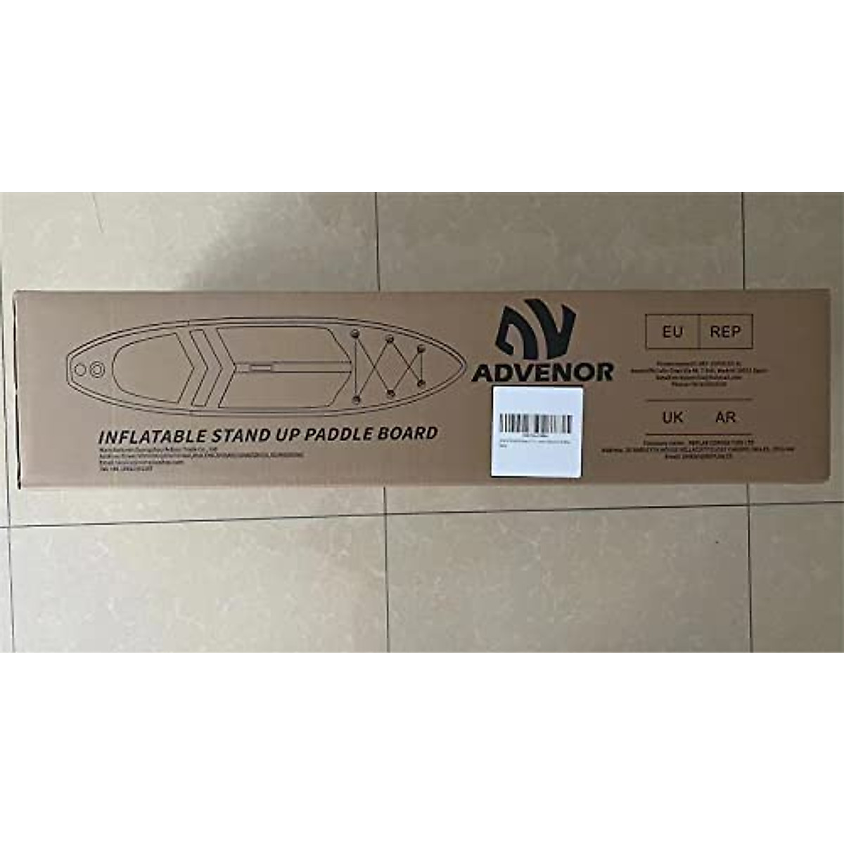 ADVENOR Paddle Board 11'x33 x6 Extra Wide Inflatable Stand Up with SUP Accessories Including Adjustable Paddle,Backpack,Waterproof Bag,Leash,and Hand Pump,Repair Kit (Blue)