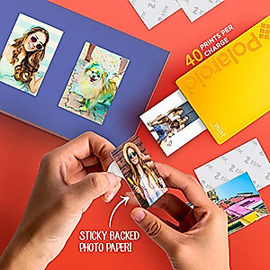 Zink Polaroid Mint Instant Print Digital Camera (Yellow), Prints on Zink 2x3 Sticky-Backed Photo Paper