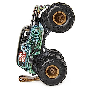 Monster Jam 2021 Spin Master 1:64 Diecast Monster Truck with Wheelie Bar: Retro Rebels Grave Digger